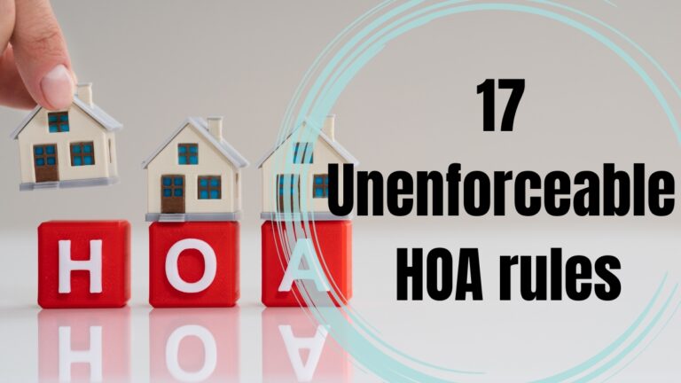 17 Unenforceable Hoa Rules